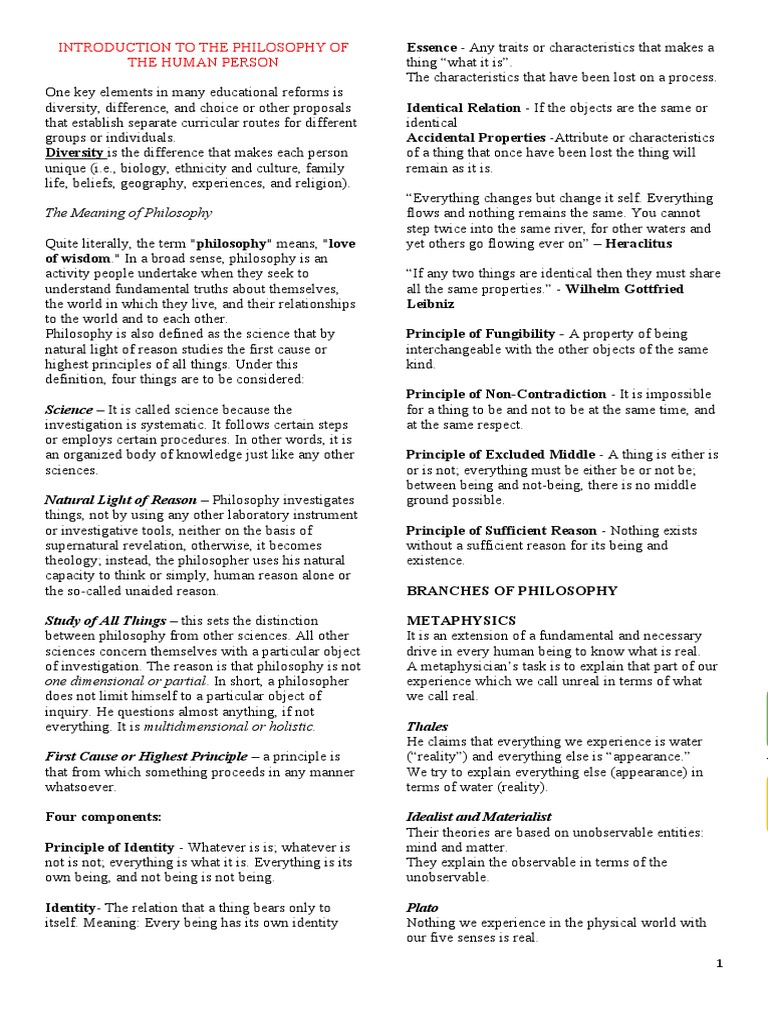 G12 Philosophy Handout | PDF | Moksha | Knowledge