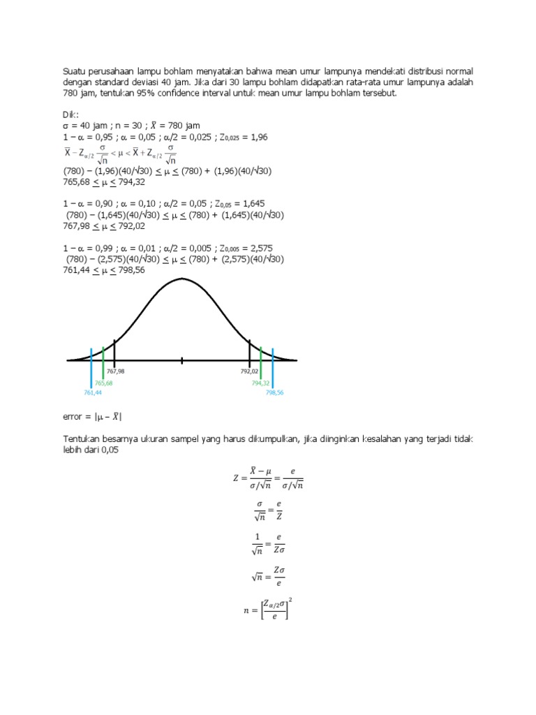 Kumpulan Soal Estimasi Interval | PDF