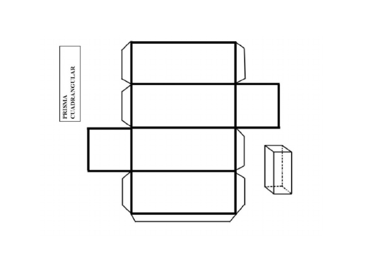 Plantilla Paralelepípedo | PDF