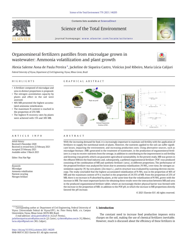 Paper Organomineral Fertilizer | PDF | Fertilizer | Soil