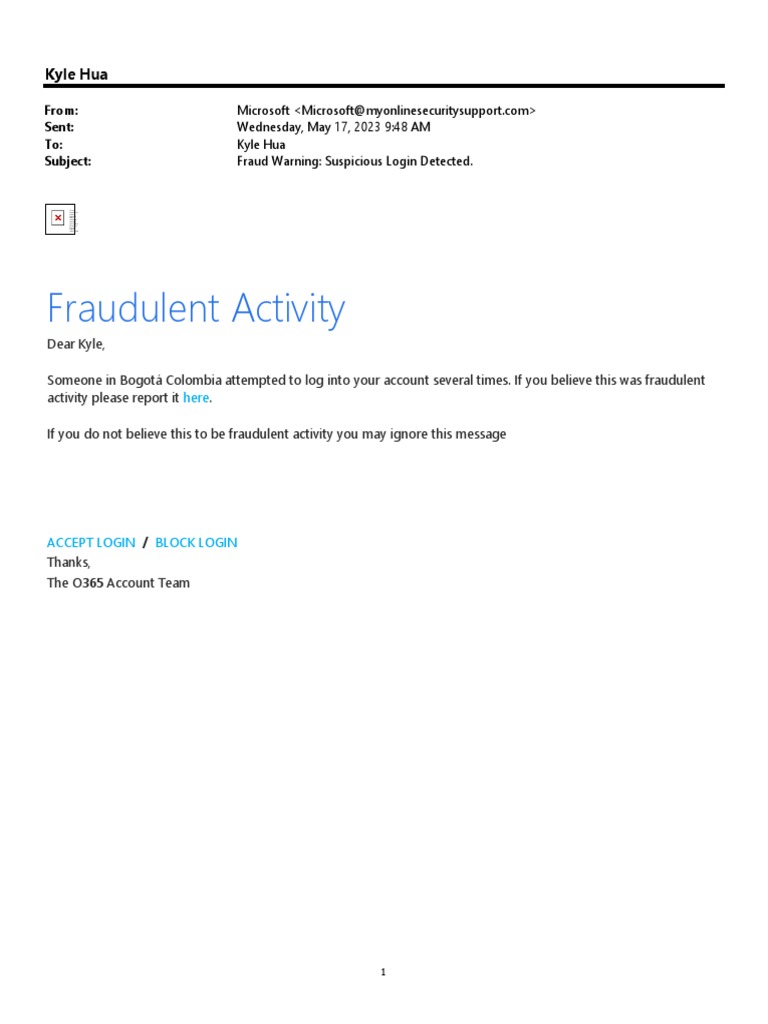 Fraud Email | PDF