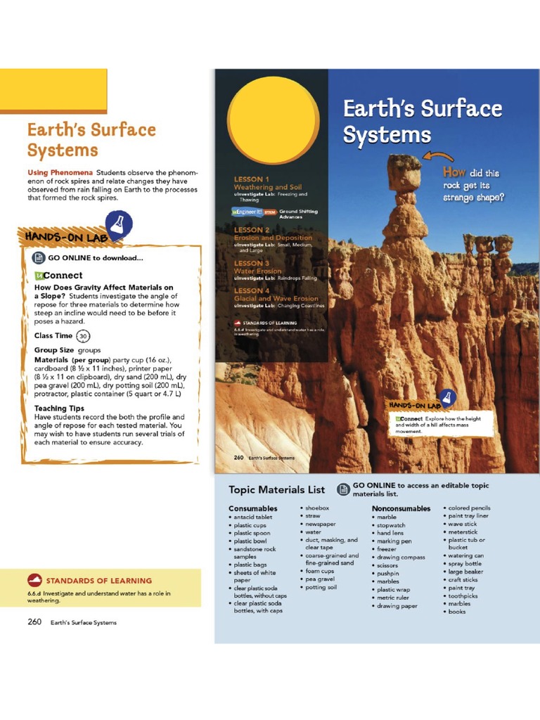 Topic 9 Earth's Surface Systems | PDF