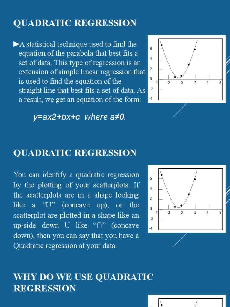 Quadratic Regression | Download Free PDF | Regression Analysis | Linear Regression