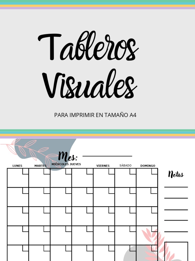 TABLEROS VISUAL-A4pdf | PDF