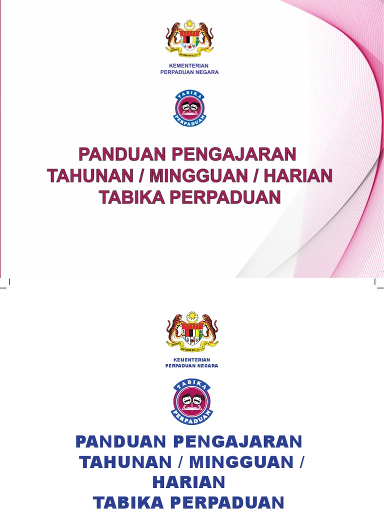 Buku Panduan Pengajaran Tahunan (1) TABIKA | PDF