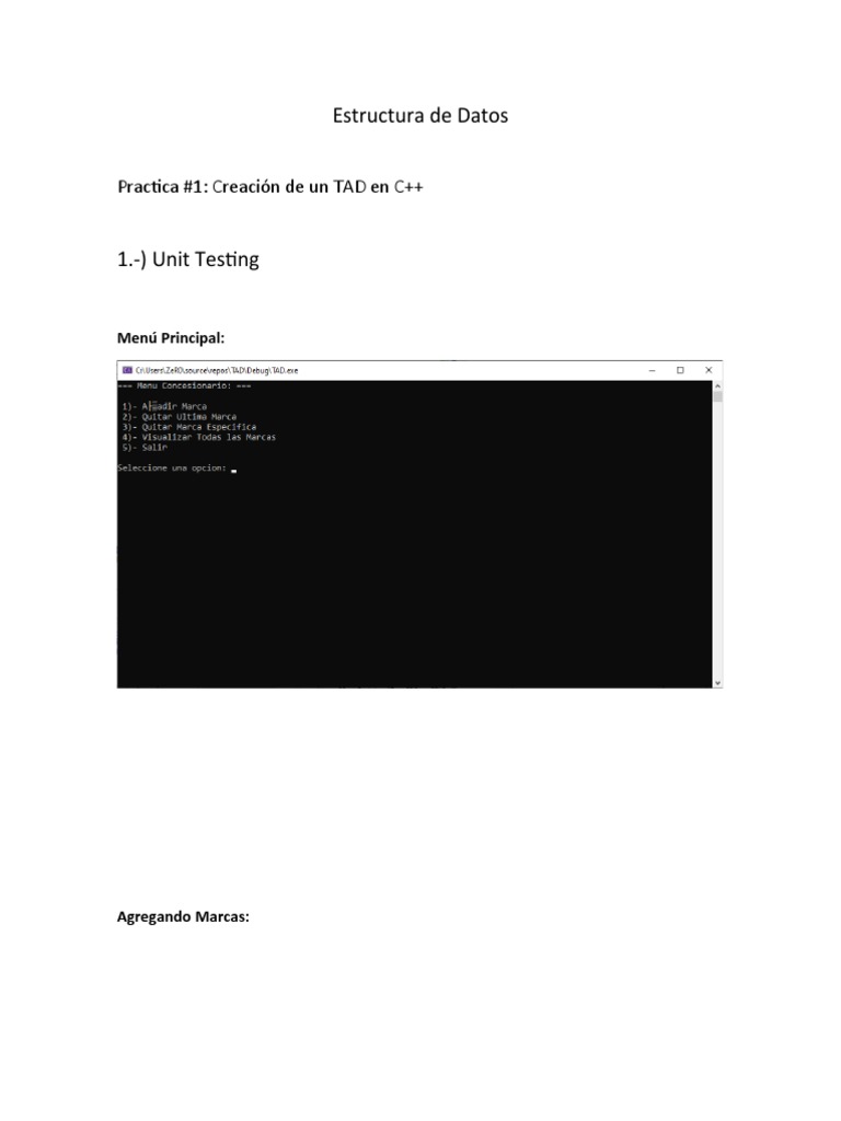 Practica 1: Creacion de Un TAD en C++ | PDF | C ++ | Software Unix