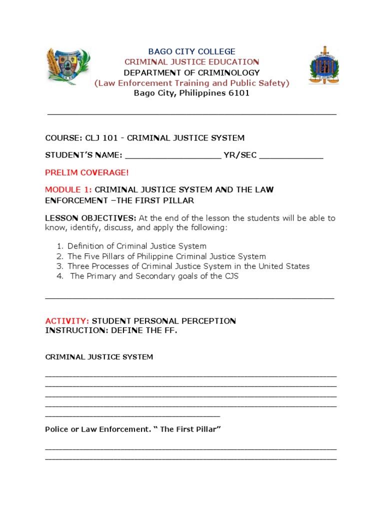 Criminal Justice System Module 1 | PDF | Criminal Justice | Crime & Violence