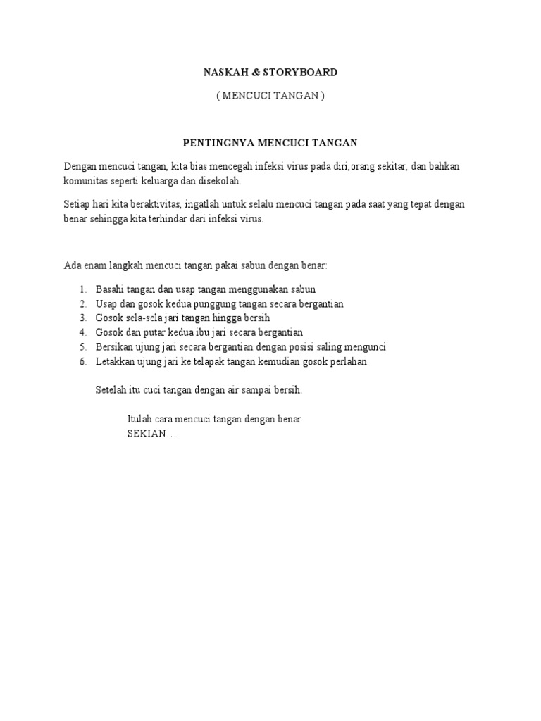 Naskah Dan Storyboard | PDF