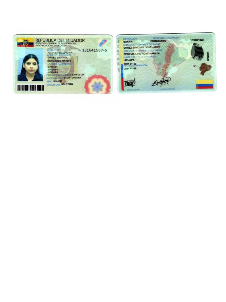 Documento de Identidad | PDF