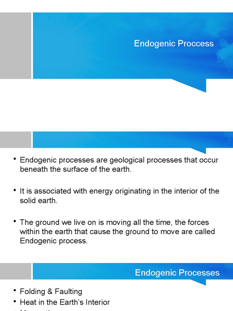 Endogenic Processes | PDF | Volcano | Rock (Geology)