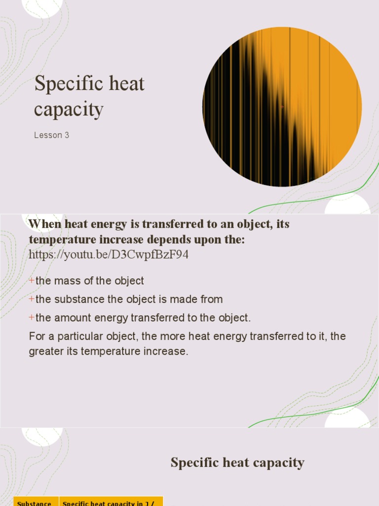 Specific Heat Capacity Explained | PDF | Heat | Heat Capacity