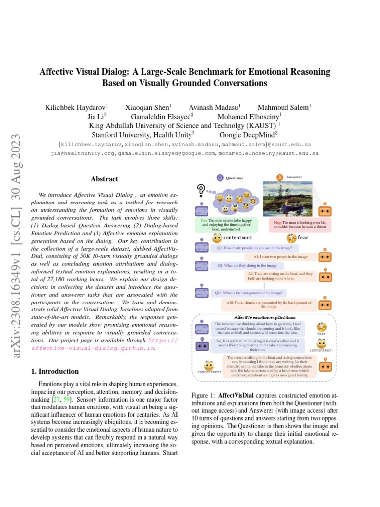 Affective Visual Dialog: A Large-Scale Benchmark For Emotional ...