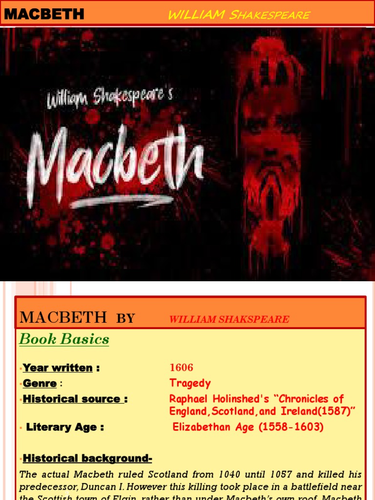 Macbeth PPT 1 | PDF | Macbeth | Shakespearean Tragedies