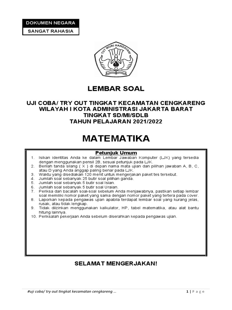 OK - SOAL Matematika | PDF