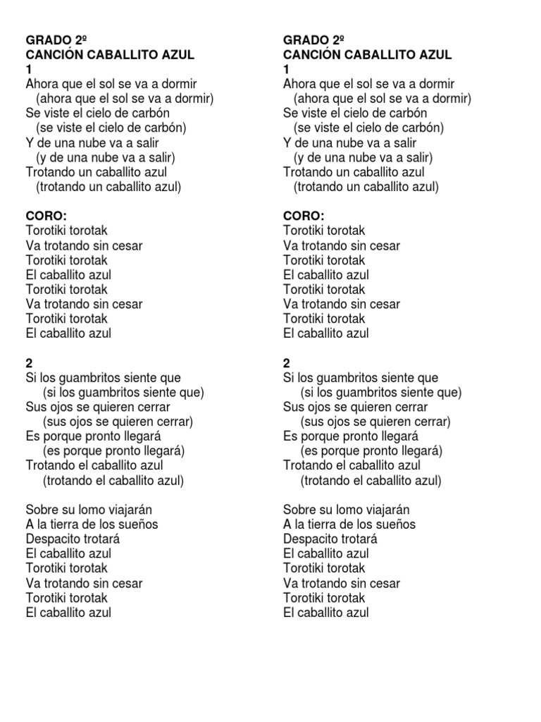 LETRAS COLEGIO EMMANUEL Música | PDF