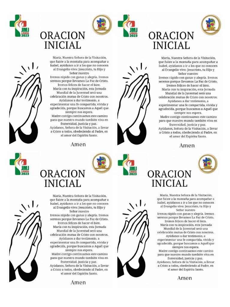 Oracion Inicial | PDF