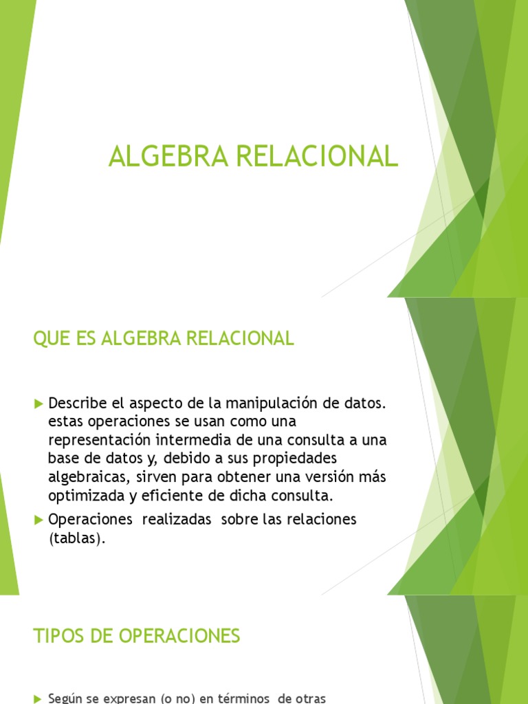 Algebra Relacional | PDF