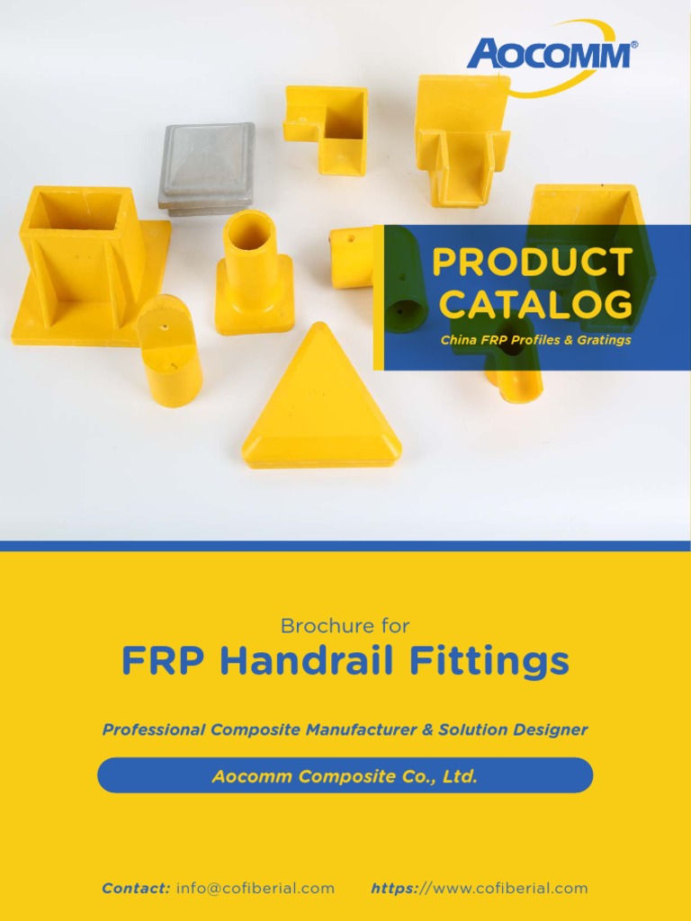 FRP Handrail Fittings Guide | PDF | Fibre Reinforced Plastic | Building ...