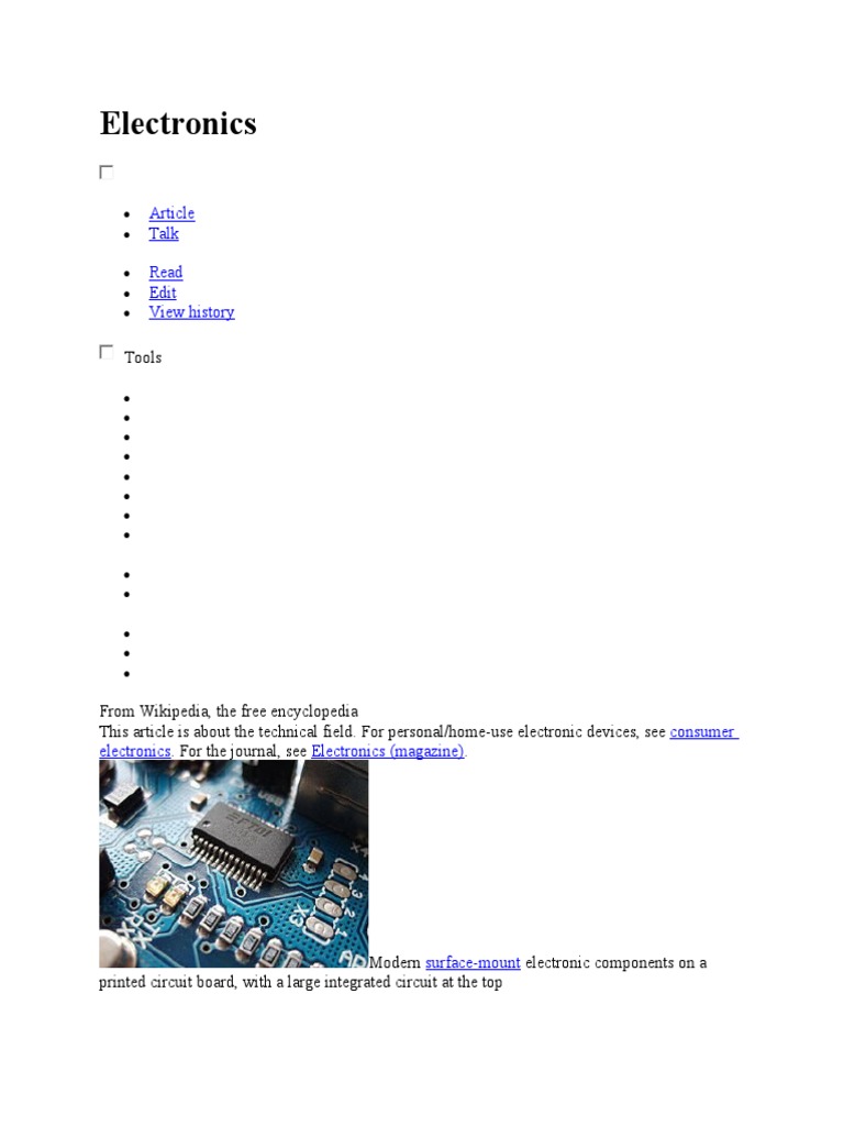 Electronics | PDF | Electronics | Electronic Circuits