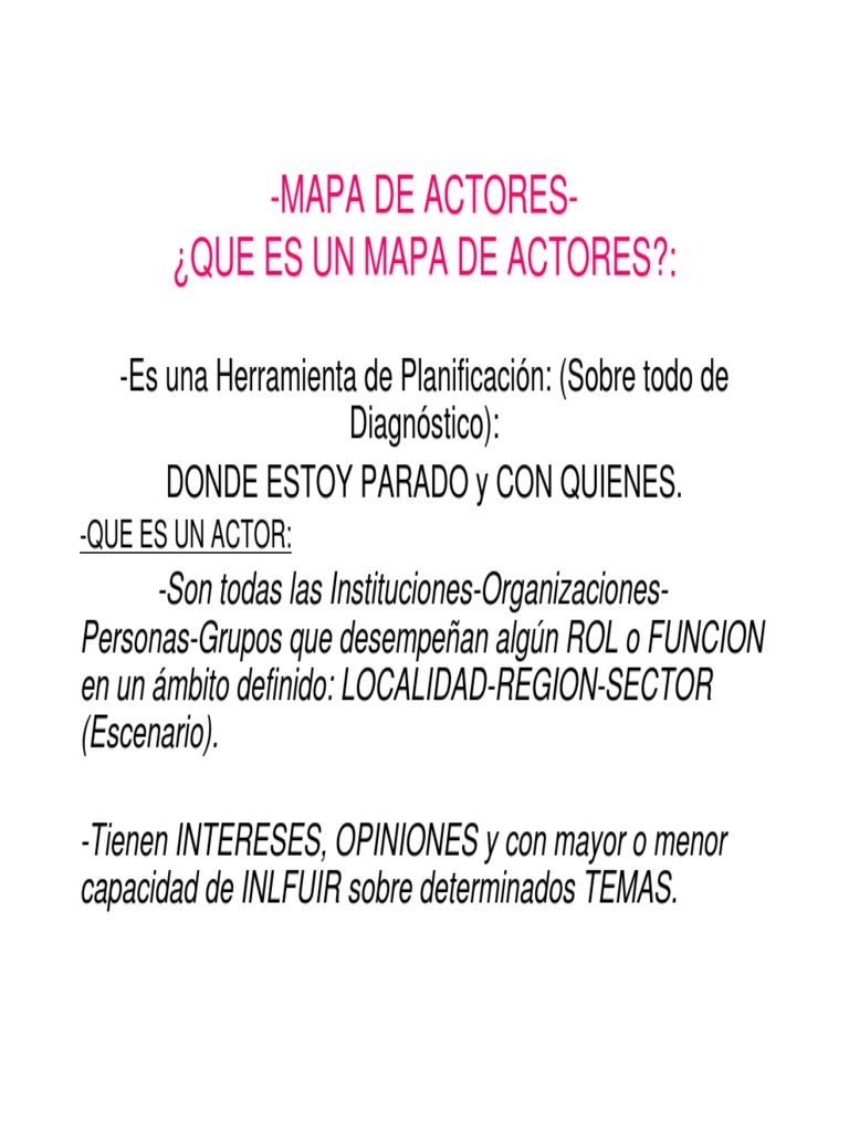 MAPA_DE_ACTORES | PDF