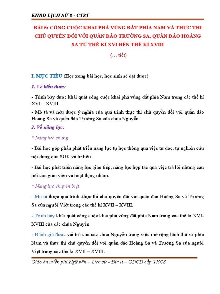 Bài 5 - LS8 - CTST | PDF