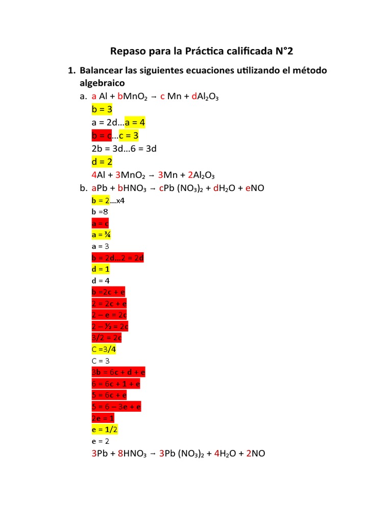 Repaso para La PC2 Química General | PDF | Mole (Unidad) | Gases
