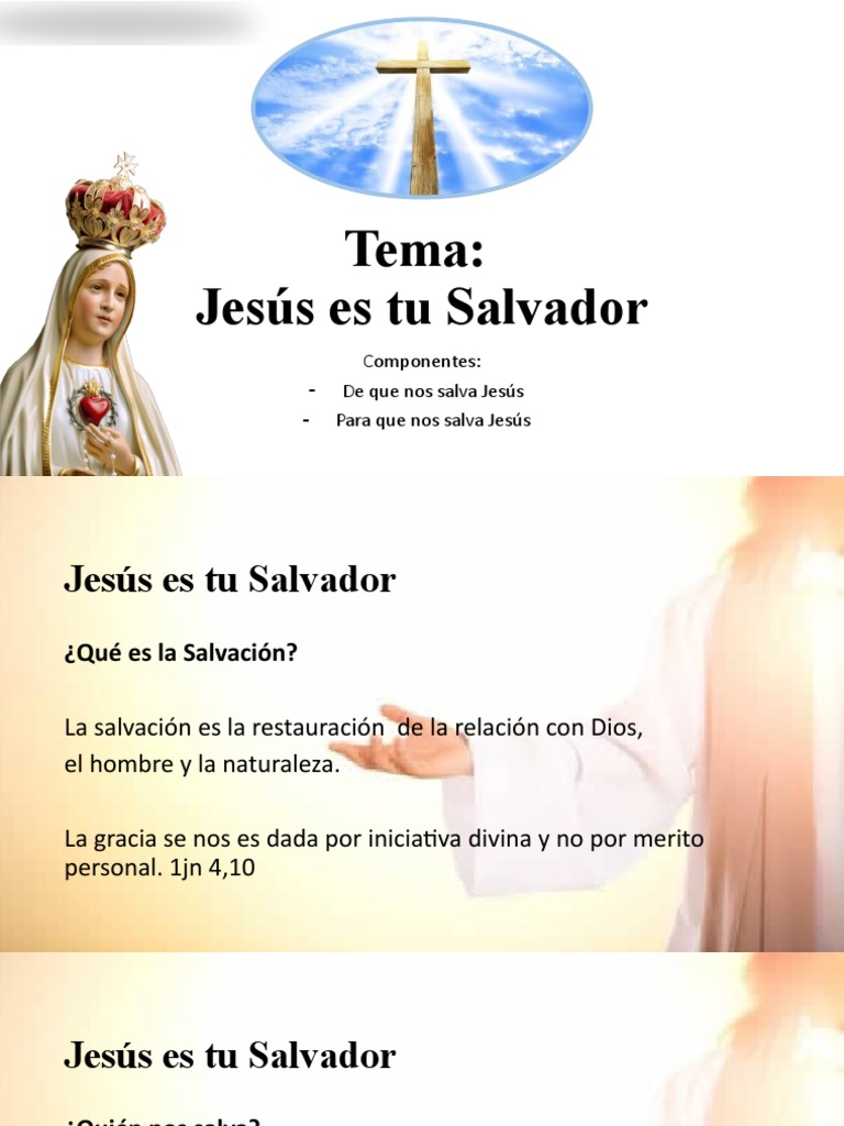 Tema - Jesus Es Nuestro Salvador | PDF