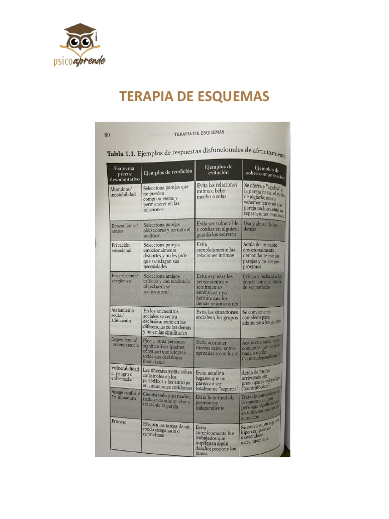 Terapia de Esquemas | PDF