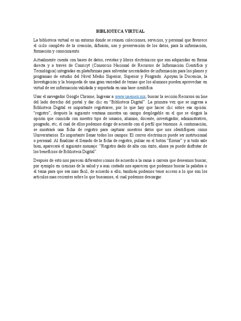 Biblioteca Virtual | PDF