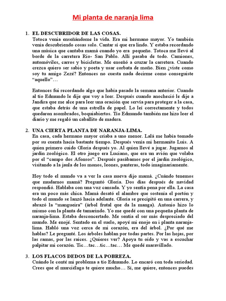 Mi Planta de Naranja Lima | PDF