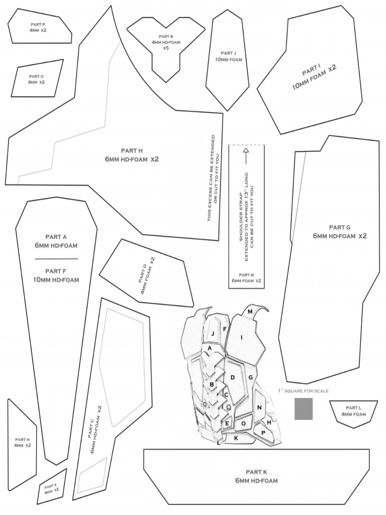 Hero Chest Template Back SKS Props | PDF