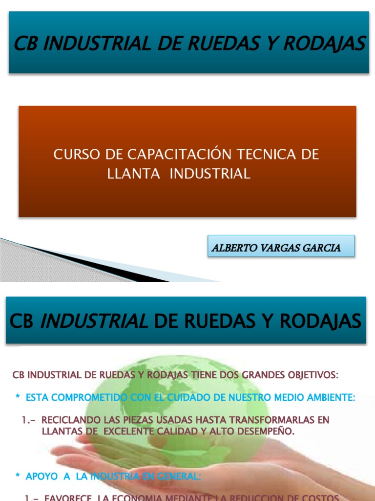 CB Industrial de Ruedas y Rodajas | PDF | Vehículo de motor | Vehículos terrestres