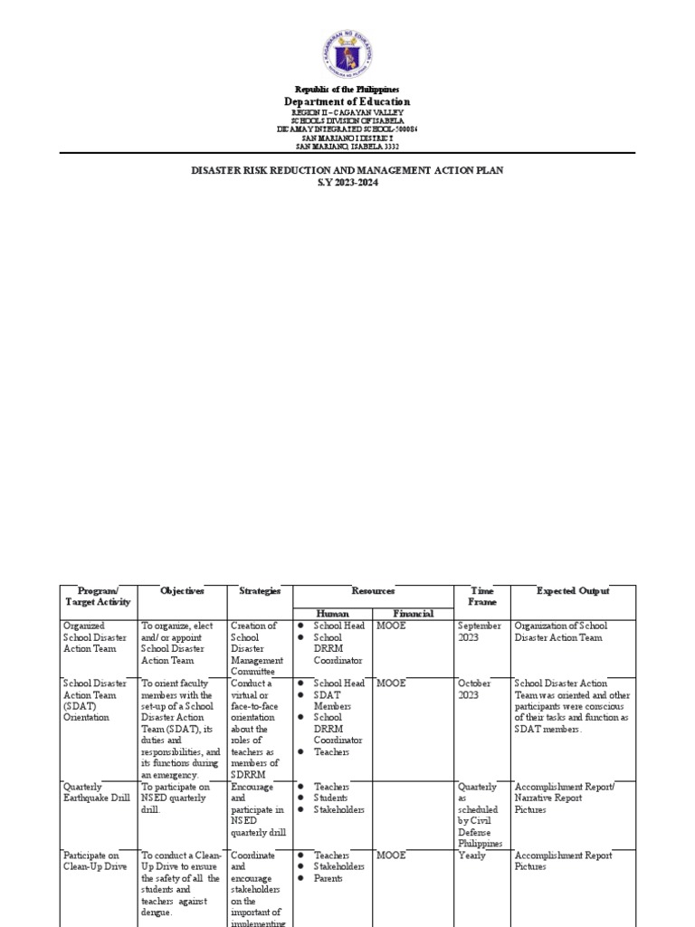 Action Plan Download Free Pdf Business