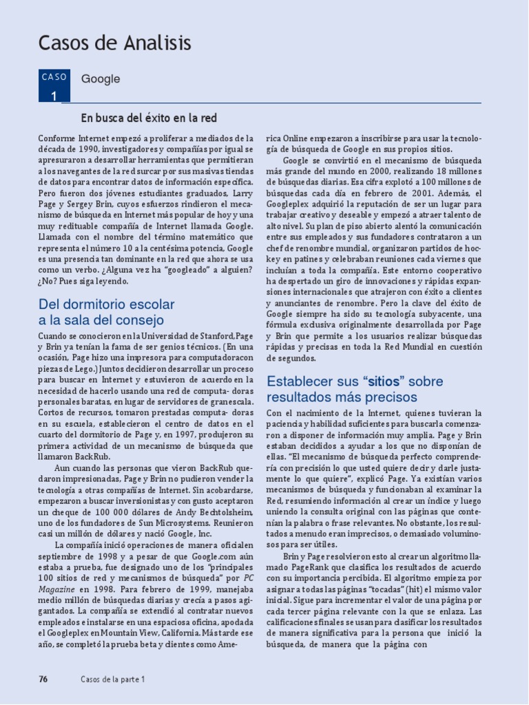 Caso Google | PDF | Internet | Informática