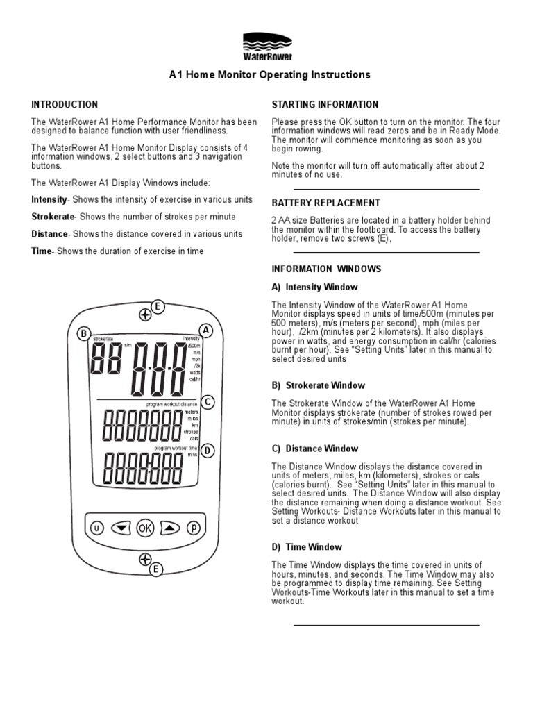 A1 Monitor Instruction | PDF