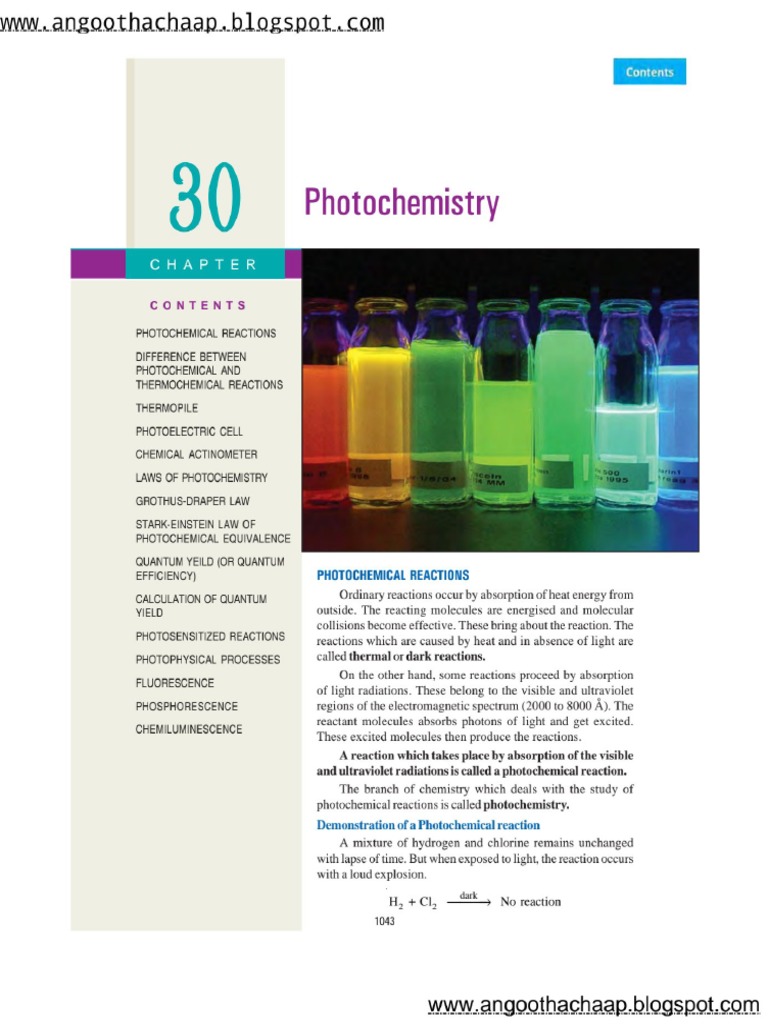 Photochemistry | PDF