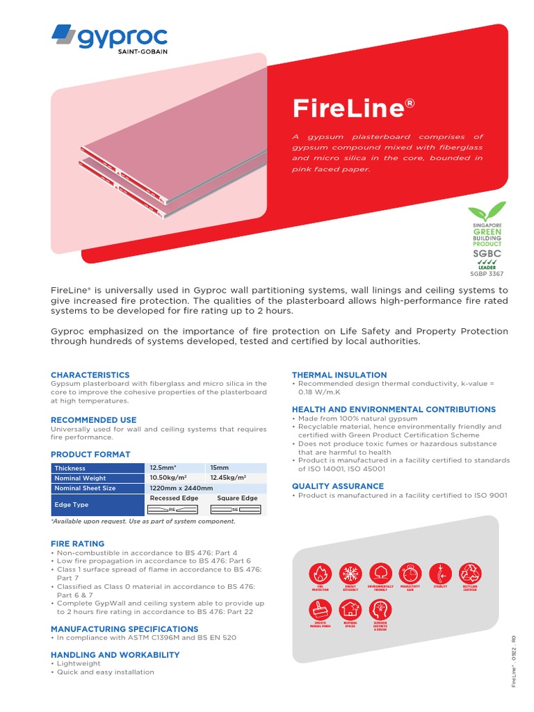 FireLine Brochure JAN2023 | PDF | Drywall | Materials