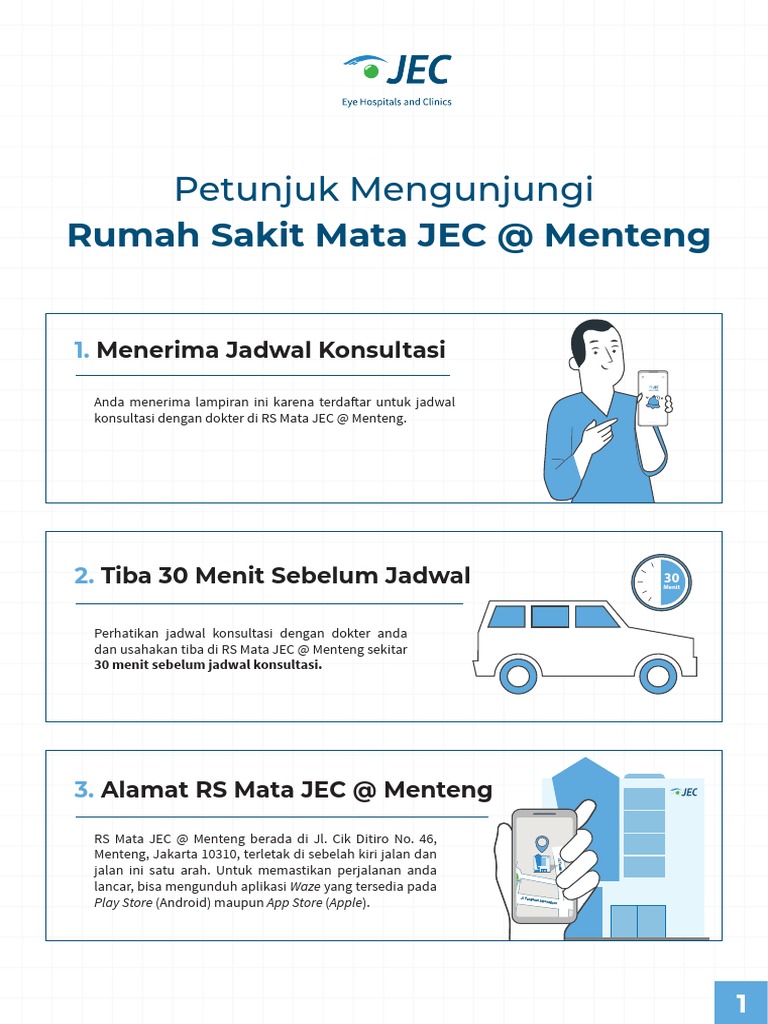 Prosedur Kunjungan RS Mata JEC Menteng | PDF