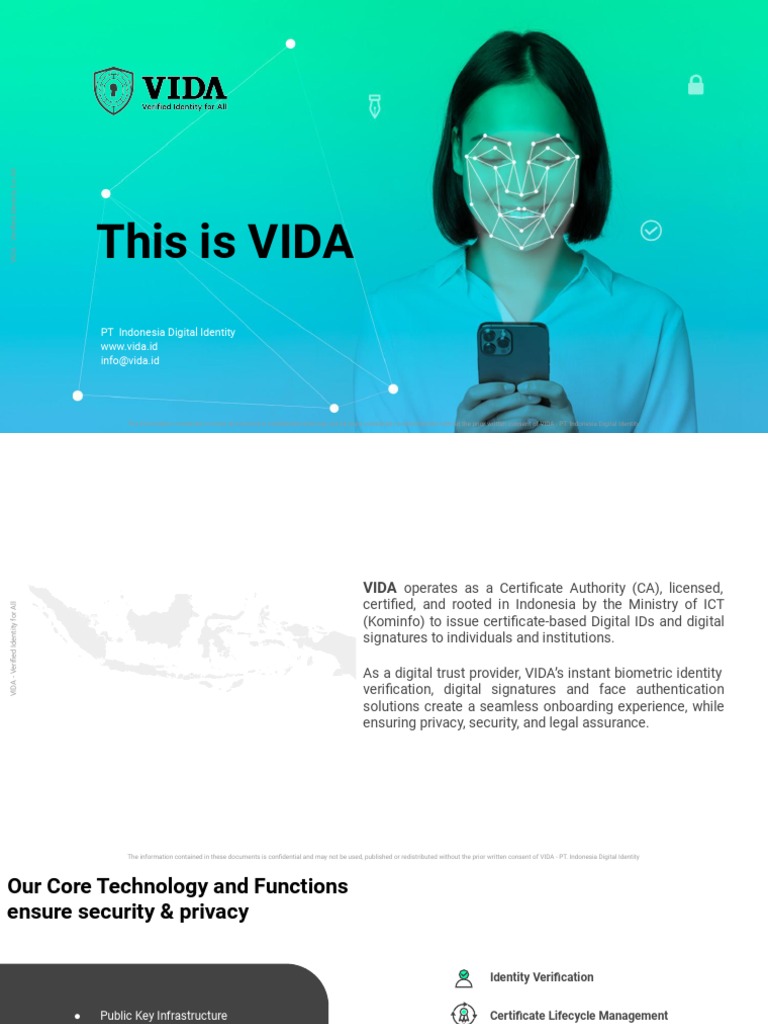 VIDA: Digital Identity Solutions in Indonesia | PDF | Authentication ...
