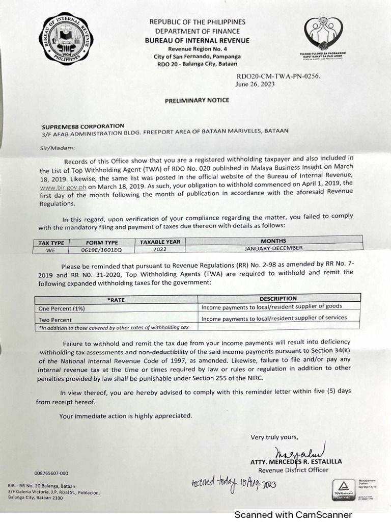 Bir Noticed | PDF