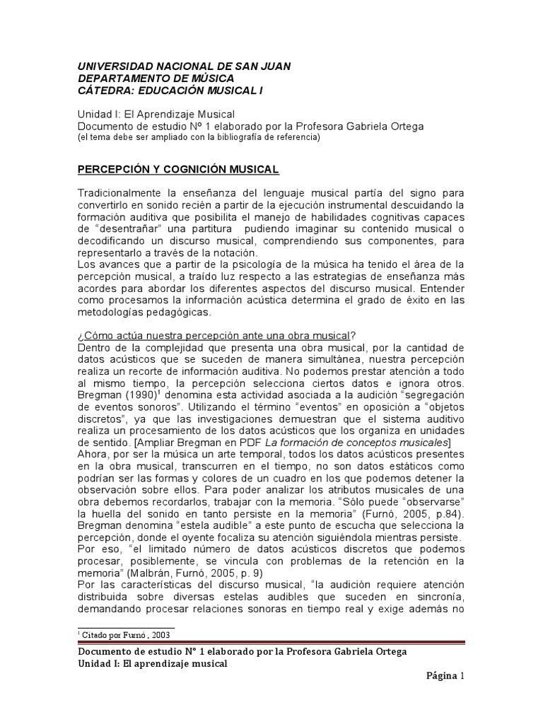 2.doc.1. Percep. y Cognición. Alum | PDF | Memoria | Percepción
