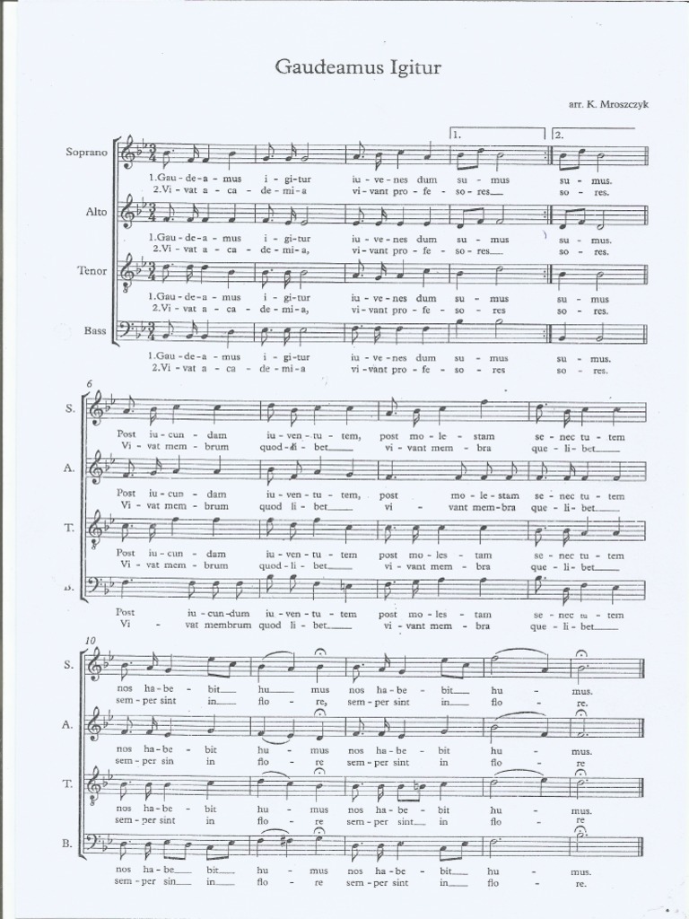 Gaudeamus Igitur | PDF