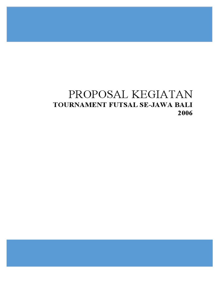 Contoh Proposal Acara | PDF