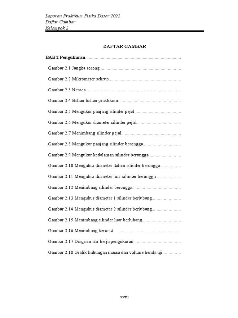 Xviii-Xxiii Daftar Gambar Fix | PDF