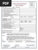 National School Games Eligibility Form 2025-26 | PDF