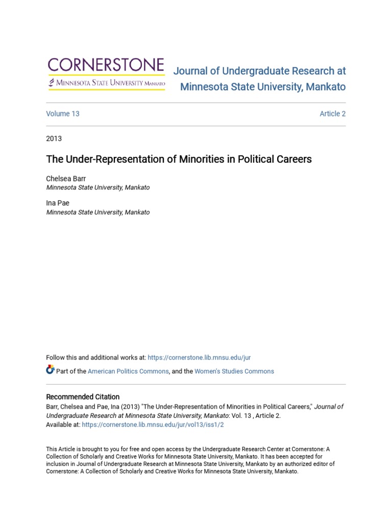 The Under-Representation of Minorities in Political Careers | PDF ...
