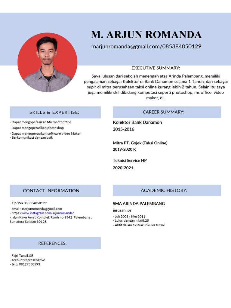 CV Arjun Romanda.. | PDF