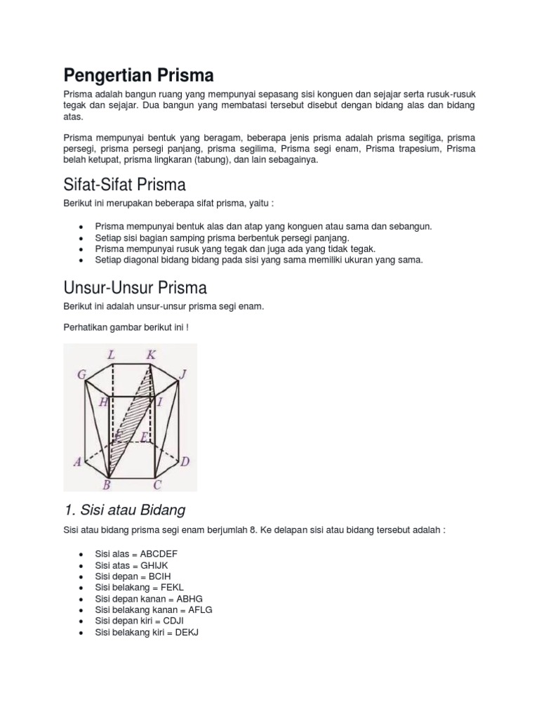 Pengertian Prisma | PDF