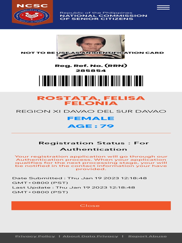 VerifyRegistration NCSC | PDF