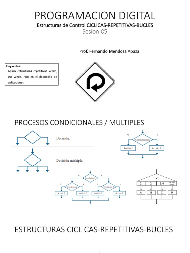 Programacion Digital Sesion 05 | PDF | Algoritmos | Lenguaje de programación